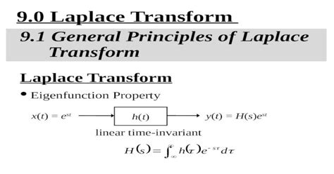 pptx 9 0 laplace transform 9 1 general principles of laplace
