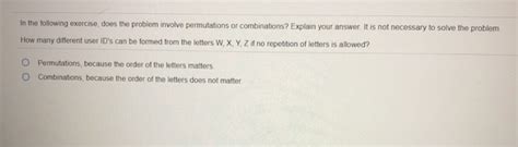 solved in the following exercise does the problem involve