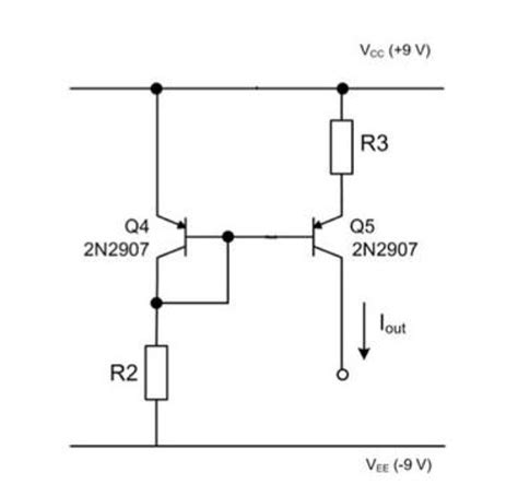 solved for the widlar current mirror circuit shown below