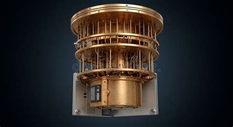 A Complex Machinery Component Featuring A Cylindrical Design With