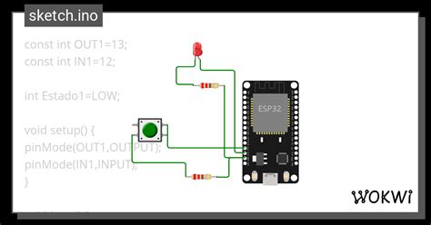 Ejercicio 2 Esp32 Wokwi Esp32 Stm32 Arduino Simulator