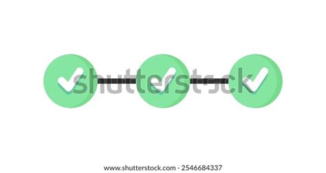 Tick Check Mark Progress List Business Stock Vector Royalty Free