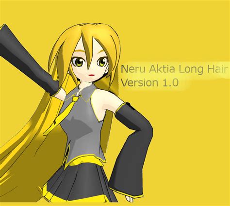 Neru Akita Long Hair Mmd Model By Redstreakbystreak On Deviantart
