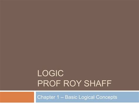 Logic Week 1 Pptx