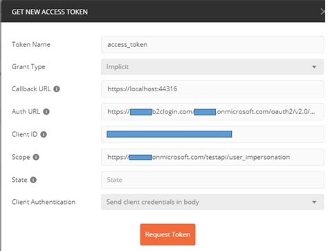 Azure B2c Postman Oauth 20 Implicit Grant Invalidrequest Stack