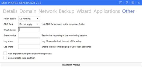 Mdt Profile Generator New Version Syst And Deploy