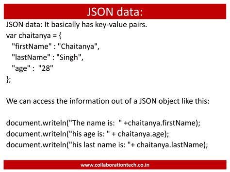 introduction to json and ajax pptx web development internet