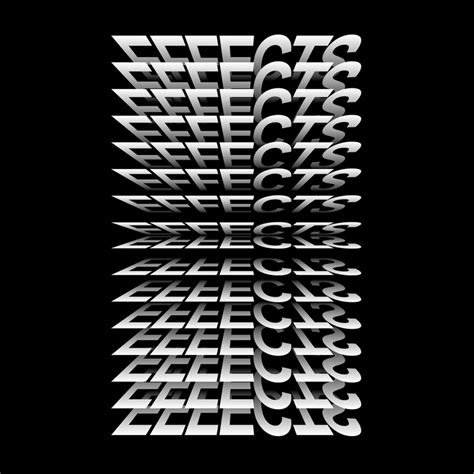 Premium Vector Falling Text Effect In 3d Plane