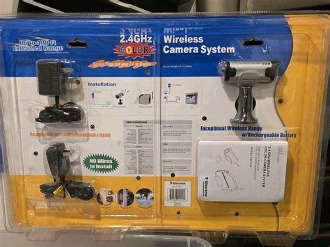 Wisecomm 24 Ghz Wireless Color Camera System Camera And Receiver Cw3510