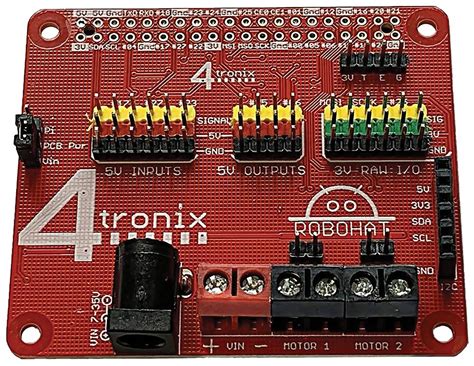 robohat2 robot controller for raspberry pi 4tronix cpc