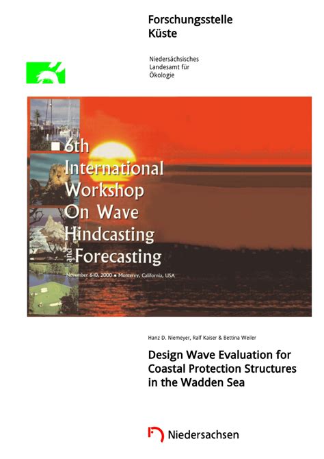Pdf Design Wave Evaluation For Coastal Protection Structures In The