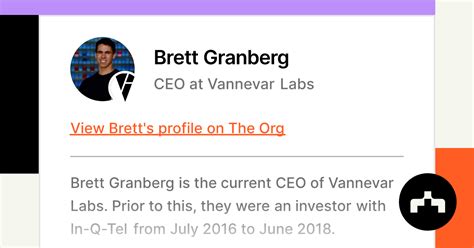 Brett Granberg - CEO at Vannevar Labs | The Org