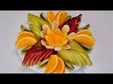 Красивая Фруктовая Нарезка на Праздничный стол! Вот так нарезать фрукты ...