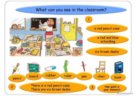 Colours And Classroom Objects Ppt G English Esl Powerpoints
