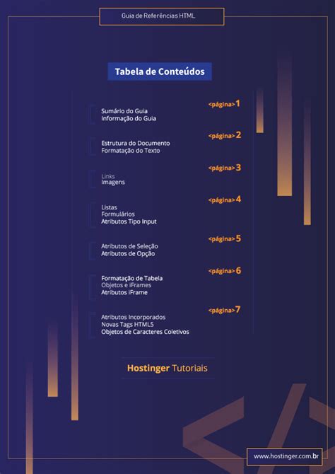 Guia De Referências Html Códigos Html Prontos Para Usar