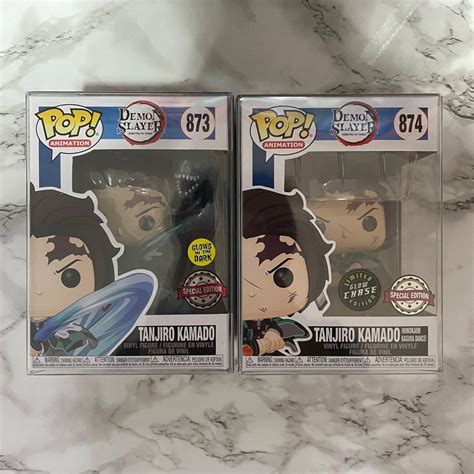 Funko Bundle Demon Slayer Tanjiro Kamado Gitd 873 And Tanjiro Gitd Chase 874 Hobbies And Toys