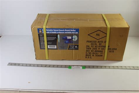power fist 8 variable speed bench mount buffer nib 23 l x 9 x 9 75