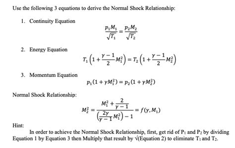 Solved Use The Following 3 Equations To Derive The Normal
