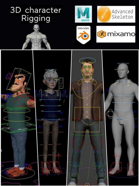 Do 3d Character Rigging In Maya And Blender By Bhagat3dartist Fiverr