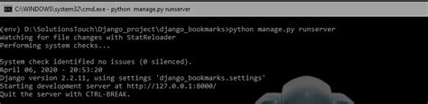 Django Tutorial On Database Installation