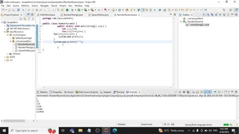 Java Pattern Program Number Increasing Pyramid Pattern Packiyamuni G