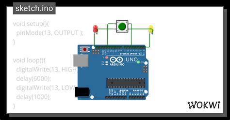 Projek LED Solusi Troble Wokwi ESP32 STM32 Arduino Simulator