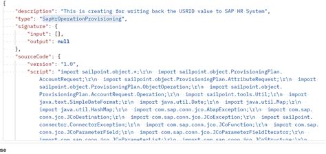 Sap Hr Modify Provsioning Rule Isc Discussion And Questions Sailpoint Developer Community