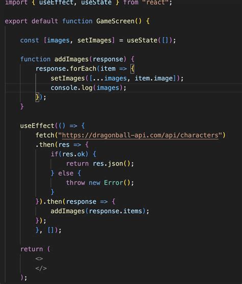 How To Mutate State Array To Store Data From Api Response Rreact