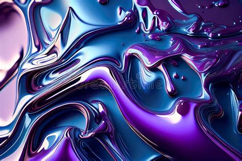 Colorful Abstract Background Of The Flowing Liquid Generative Ai Stock