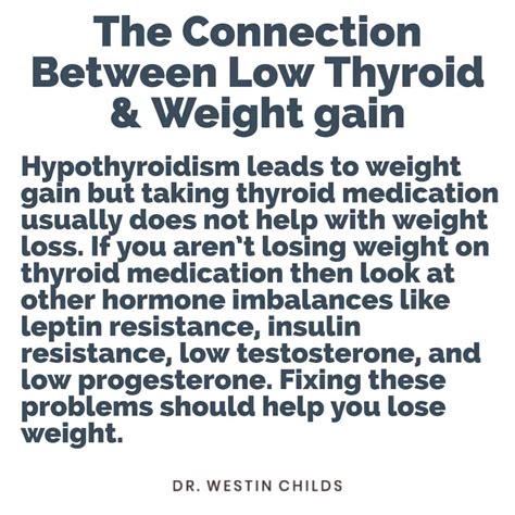 The Low Thyroid Hypothyroid Weight Gain Connection