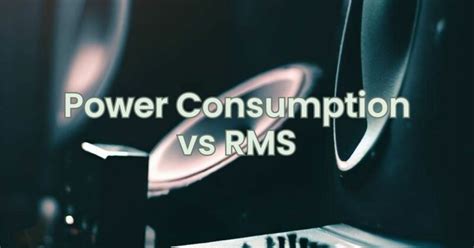 Power Consumption Vs Rms All For Turntables