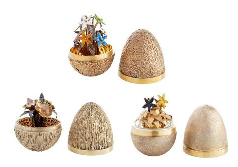 Stuart Devlin Surprise Eggs Sterling Silver Floral Arrangements 1971