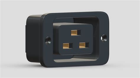 Iec 320 C19 Socket Buy Royalty Free 3d Model By Frezzy Frezzy3d