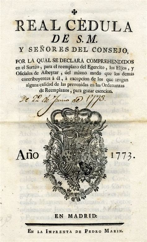 La Real Cédula Poder Y Cultura En La Historia De España Basado En