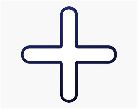White Plus Sign Clipart