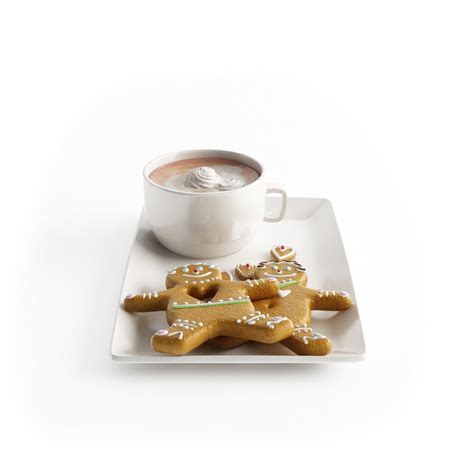 Hot Cocoa And Decorated Cookies 3d Model Download Dairy Bakery On