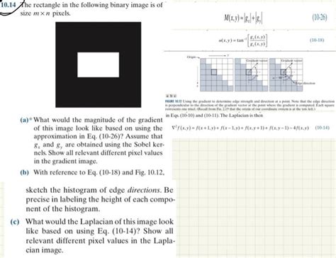 Solved 1014 The Rectangle In The Following Binary Image Is