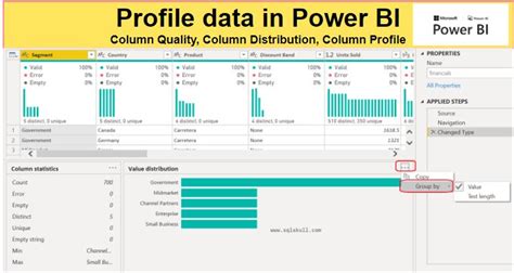 Profile Data In Power Bi Sql Bi Tutorials