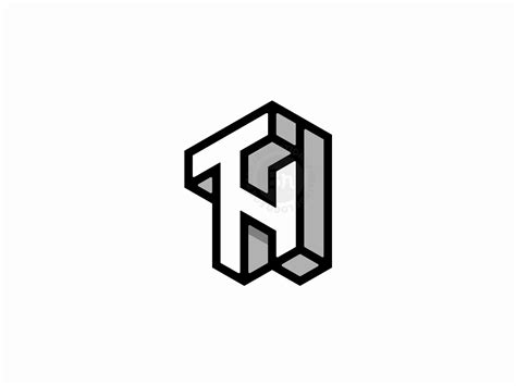 Letter Th Initial Ht Logo Branition