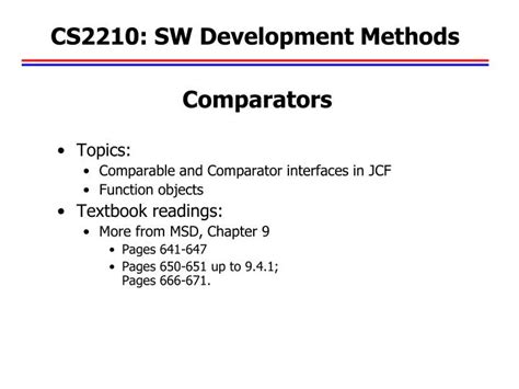 ppt cs2210 sw development methods powerpoint presentation free
