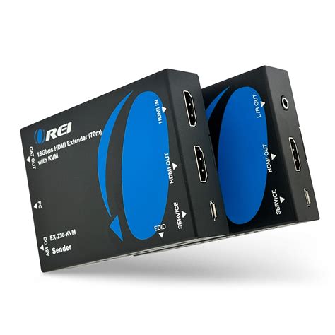 4k Hdmi Extender Over Cat6 7 With Kvm And Hdmi Loop Out 4k 30hz Up To 130 Ft Ex 230pro Kvm Orei