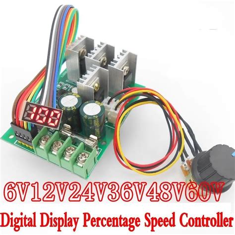 Free Shipping PWM DC Motor Speed Controller Digital Display Adjustable Drive Module With