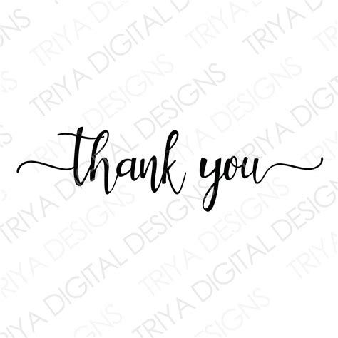 Cursive Thank You