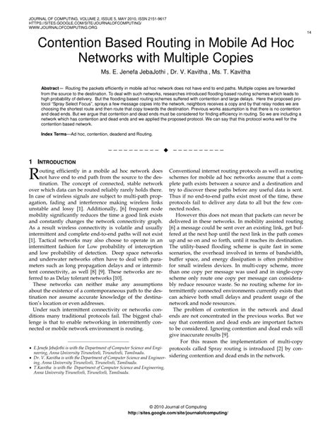 Pdf Contention Based Routing In Mobile Ad Hoc Networks With Multiple