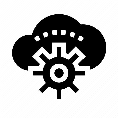 Cloud Data Database Gear Server Icon Download On Iconfinder