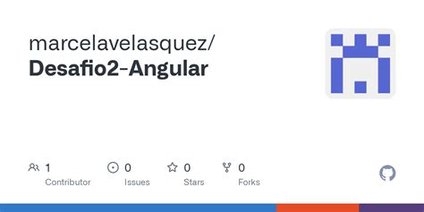 GitHub Marcelavelasquez Desafio Angular