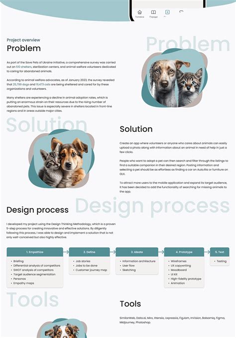 UX UI Mobile App Case Study Behance