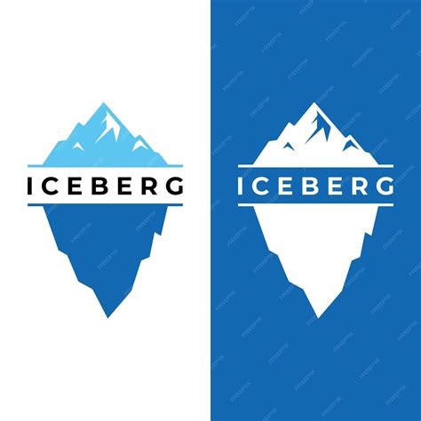 Premium Vector Abstract Geometric Arctic Iceberg Logo Design
