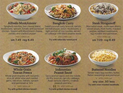Noodles And Company Menu Prices