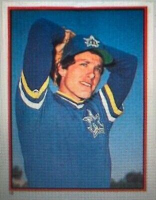 1983 Floyd Bannister O Pee Chee Canada Issue Seattle Mariners Sticker